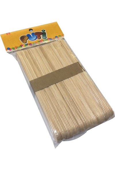 Puti Ahşap Renksiz Geniş Dondurma Çubuğu Abeslang (50 adet) Puti Ahşap Renksiz Geniş Dondurma Çubuğu Abeslang (50 adet)