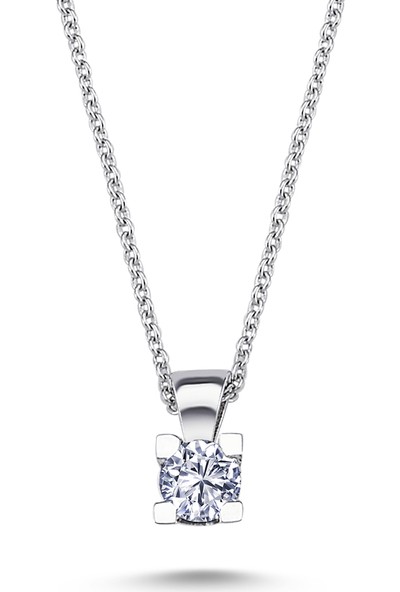 Craft Pırlanta 0.15 Karat Pırlanta Tektaş Kolye