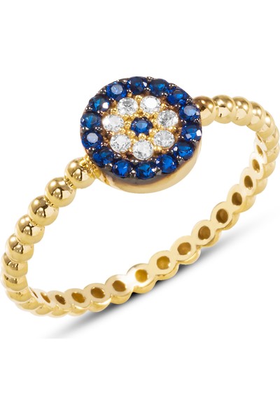 Goldstore Altın Nazar Göz Yüzük Grf41663