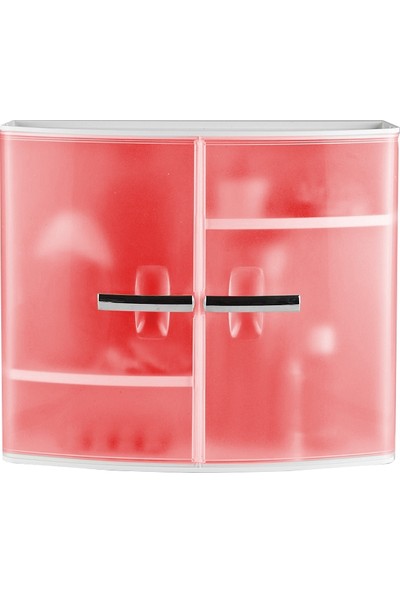 Primanova Yüksek Raflı Banyo Ve Ecza Dolabı Kırmızı Primanova Yüksek Raflı Banyo Ve Ecza Dolabı Kırmızı