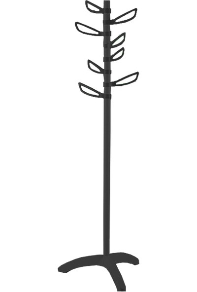 Primanova Yaprak Ayaklı Portmanto Siyah