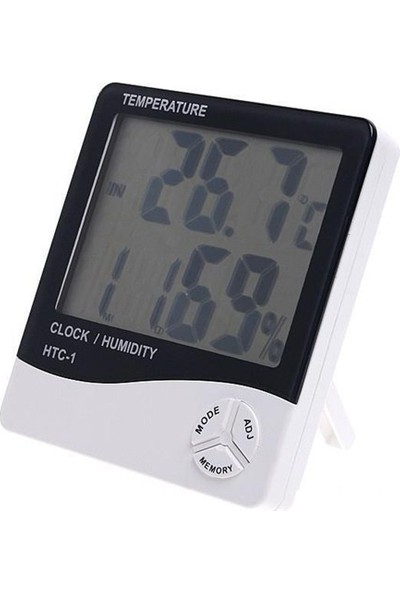 Önem Nem Ölçer Higrometre Termometre Alarm Masasaati Önem Nem Ölçer Higrometre Termometre Alarm Masasaati