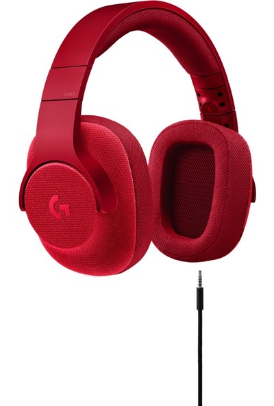 Logitech G433 7.1 Surround Oyuncu Headset- Fire Red 981-000652