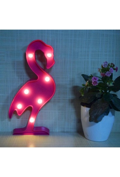 Momz Bebek Çocuk Odası Flamingo Led Gece Lambası