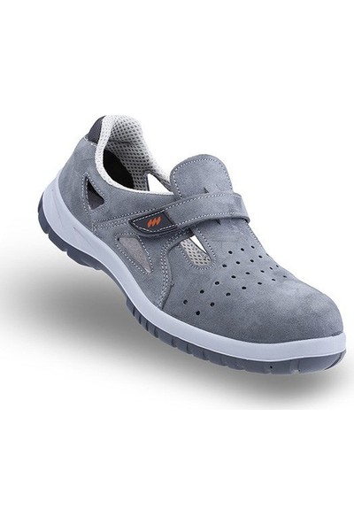 Mekap Jeriko 234 01 Gri Süet Delikli Çelik Burunlu Ayakkabı Mekap Jeriko 234 01 Gri Süet Delikli Çelik Burunlu Ayakkabı