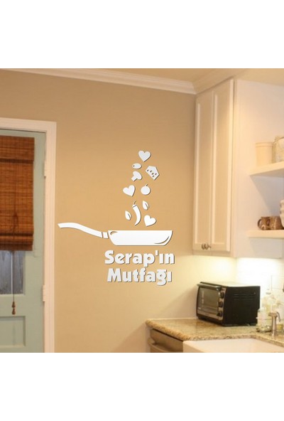 Hedef Hediyelik Kişiye Özel İsimli Mutfak Aynası (Dekoratif Ayna)