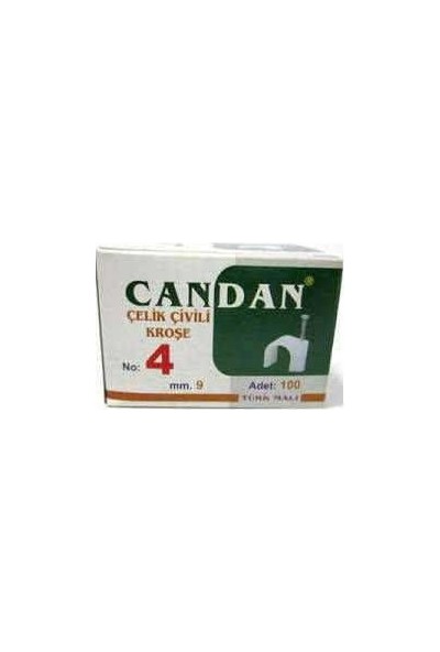 Candan No 4 Çivili Kroşe 9Mm