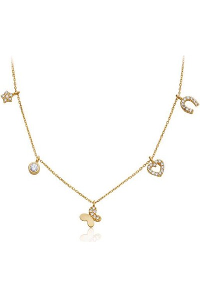 Sembol Gold 14 Ayar Altın Şans Kolyesi T1219 Sembol Gold 14 Ayar Altın Şans Kolyesi T1219