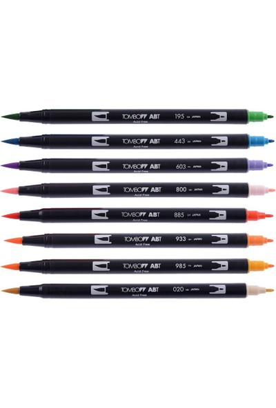 Tombow Dual Brush Pen Grafik Çizim Kalemi 985 Chrome Yellow