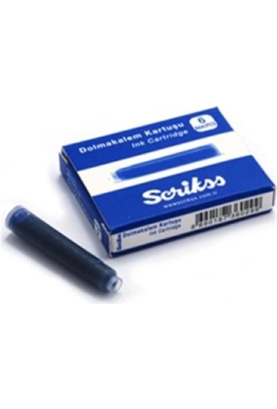 Scrikss Mavi Dolma Kalem Kartuşu 6'Lı Scrikss Mavi Dolma Kalem Kartuşu 6'Lı