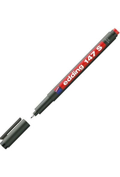 Edding 147S Permanent Kırmızı Silgili Asetat Kalemi Edding 147S Permanent Kırmızı Silgili Asetat Kalemi
