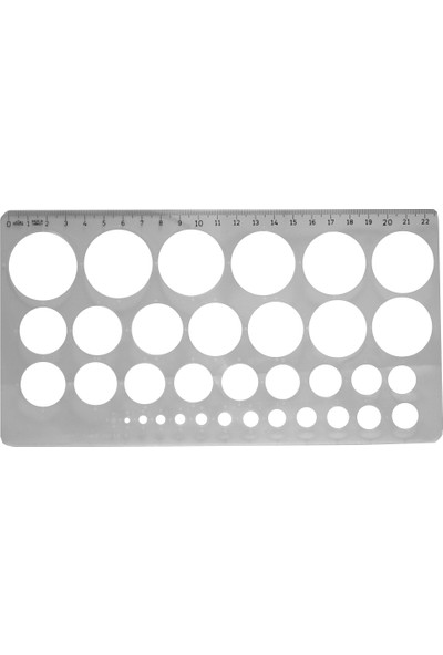 Hatas Şeffaf Daire Şablonu 02271