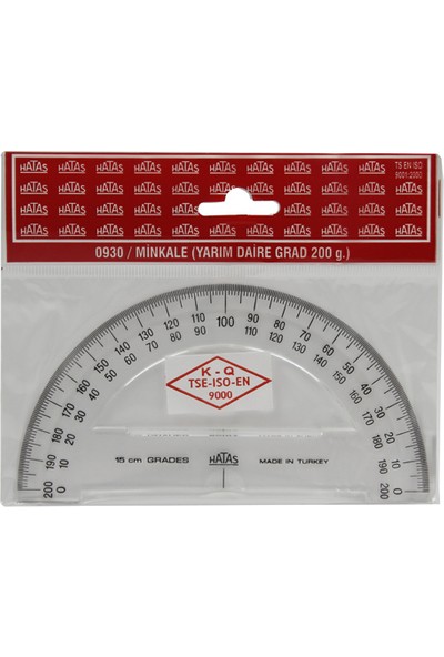 Hatas Plastik Minkale Yarım Daire Grad (200 G) 0930 Hatas Plastik Minkale Yarım Daire Grad (200 G) 0930
