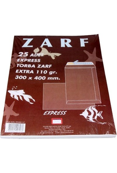Yener Yener Express Torba Zarf Beyaz 25`Li 300X400Mm 110Gr Yener Yener Express Torba Zarf Beyaz 25`Li 300X400Mm 110Gr