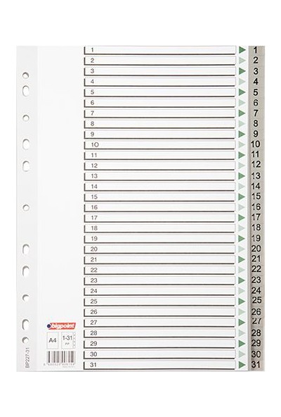Bigpoint Seperatör A4 1-31 Rakamlı (Bp227-31)