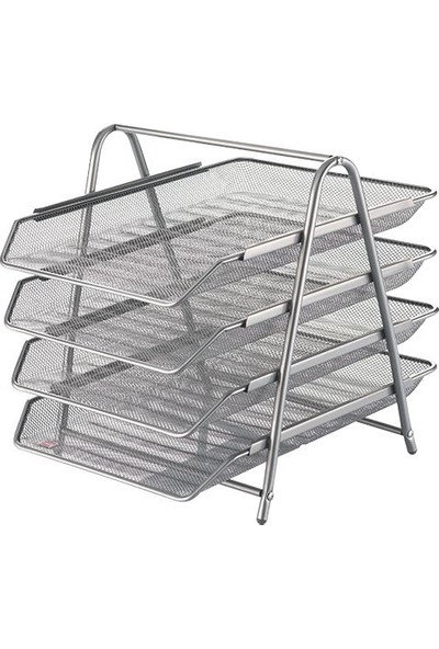 Cassa Tel Evrak Rafı 4'Lü (8934) Renk - Gümüs Cassa Tel Evrak Rafı 4'Lü (8934) Renk - Gümüs