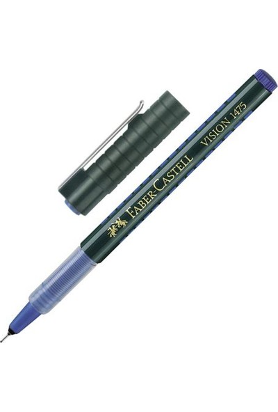 Faber-Castell 1475(5415)Vision Mavi İğne Uçlu Rollerball Kalem Faber-Castell 1475(5415)Vision Mavi İğne Uçlu Rollerball Kalem