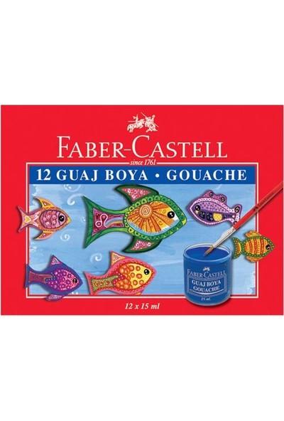 Faber-Castell Guaj Boya 12 Renk Faber-Castell Guaj Boya 12 Renk