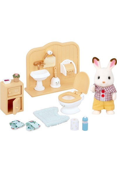 Sylvanian Families Çikolata Kulaklı Tavşan Tuvalet Seti 5015 Sylvanian Families Çikolata Kulaklı Tavşan Tuvalet Seti 5015