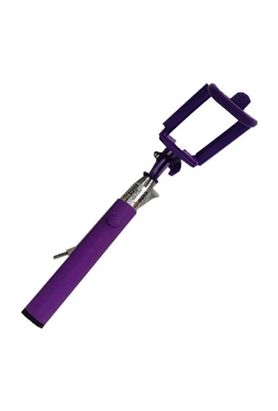 Monopod Selfie Çubuğu Mor Monopod Selfie Çubuğu Mor