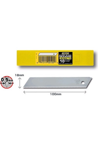 Olfa Sol-10 Büyük Yedek Bıçak 10 Lu Olfa Sol-10 Büyük Yedek Bıçak 10 Lu