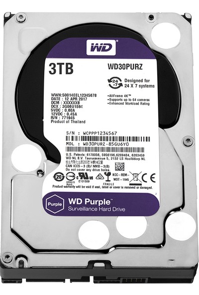 WD Purple 3TB 3,5 WD Purple 3TB 3,5