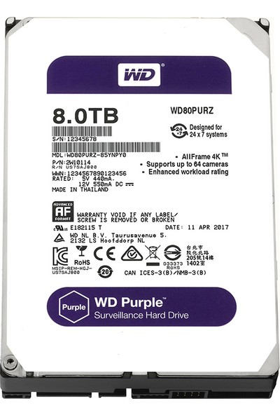 WD Purple 8TB 3,5 WD Purple 8TB 3,5