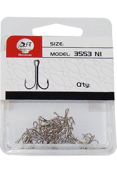 İğne Dft 3553 Treble Hook No:05 1/25 İğne Dft 3553 Treble Hook No:05 1/25