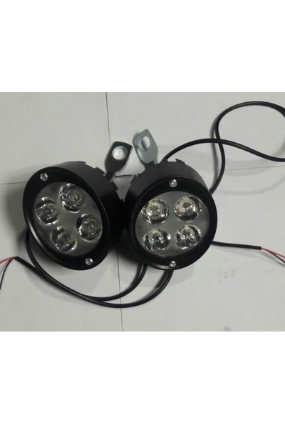 Motospartan Sis Farı Takım 4 Led Tek Mod Ayna Ve Ön Çamurluk Bağlantılı Pcx 125