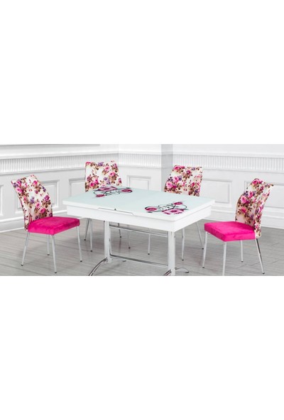 Kutuphome Masa Sandalye Takımı Açılır Masa Snt003