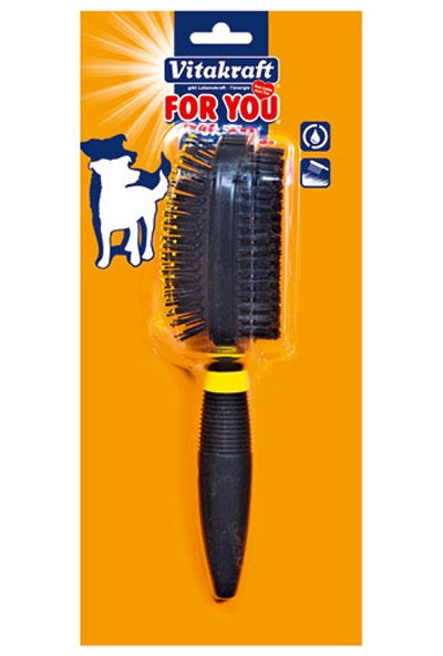 Vitakraft Köpek Fırçası Plastik Oval Çift Taraflı Vitakraft Köpek Fırçası Plastik Oval Çift Taraflı