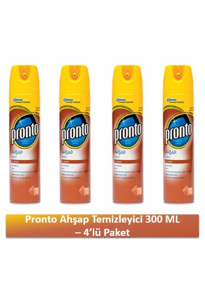 Pronto Ahşap Cilası 300 Ml - 4'Lü Paket Pronto Ahşap Cilası 300 Ml - 4'Lü Paket