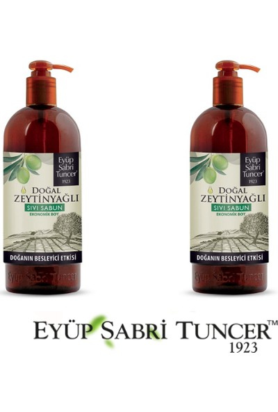 Eyüp Sabri Tuncer Doğal Zeytinyağlı Sıvı Sabun - 750 Ml - 2 Adet Eyüp Sabri Tuncer Doğal Zeytinyağlı Sıvı Sabun - 750 Ml - 2 Adet