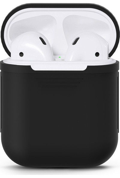 Case 4U Apple Airpods Silikon Kılıf Siyah Case 4U Apple Airpods Silikon Kılıf Siyah