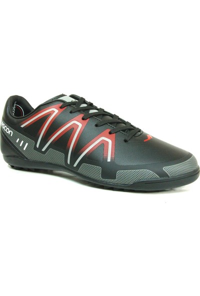 Lescon 007 Orion Siyah Kırmızı Halı Saha Ayakkabısı