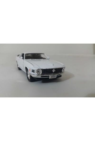 Welly Welly 1:36 Ford Mustang 1970 Metal Araba Beyaz