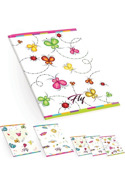 Keskin Color Plastik Kapak Fly A4 40 Yaprak Kareli Defter - Kelebek Keskin Color Plastik Kapak Fly A4 40 Yaprak Kareli Defter - Kelebek