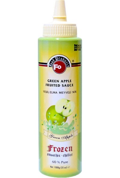 Fo Frozen Yeşil Elma Aromalı Püre 1000gr Fo Frozen Yeşil Elma Aromalı Püre 1000gr
