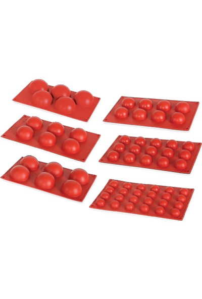 Kapp Kalıp Silikon Yarım Küre 6'Li Kapp Kalıp Silikon Yarım Küre 6'Li