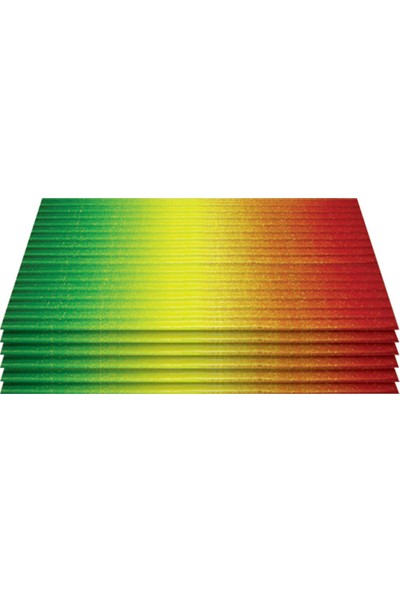 Caretta Gökkuşağı Renkli Oluklu Mukavva Crm9504