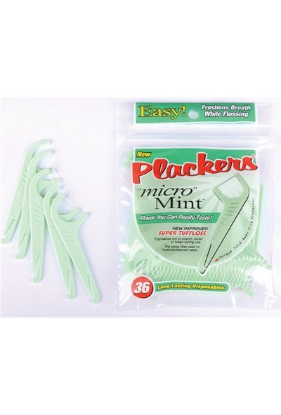 Plackers Micro Mint Çatallı Diş İpi Plackers Micro Mint Çatallı Diş İpi