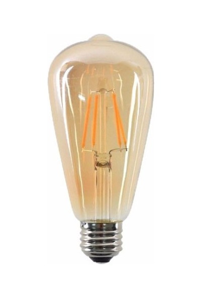 Rustik Edison Led Ampül E27 Duy Armut Tipi ST64 Model 4W Rustik Edison Led Ampül E27 Duy Armut Tipi ST64 Model 4W