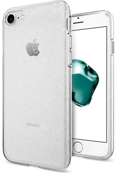 Spigen Apple iPhone SE (2022 / 2020) / iPhone 8 / iPhone 7 Kılıf Liquid Crystal Glitter Crystal Quartz - 042CS21760 Spigen Apple iPhone SE (2022 / 2020) / iPhone 8 / iPhone 7 Kılıf Liquid Crystal Glitter Crystal Quartz - 042CS21760