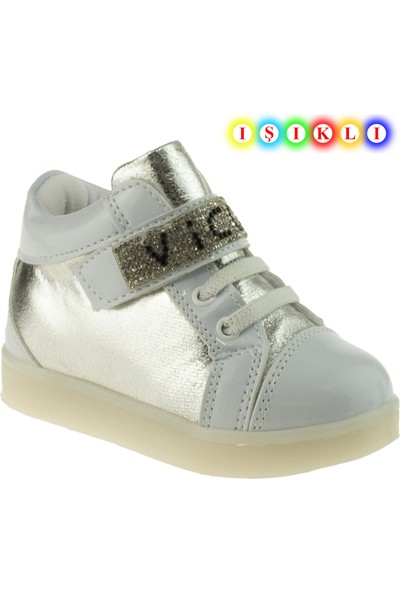 Vicco Kız Çocuk 220.V.150 Işikli Beyaz Ayakkabı