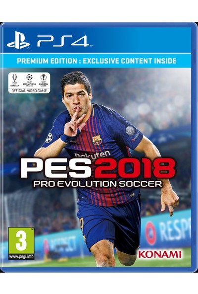 Pes 2018 Premium Edition PS4 Oyun Pes 2018 Premium Edition PS4 Oyun