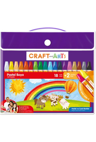 Craft and Arts Pastel Boya 18+2'li Çanta Craft and Arts Pastel Boya 18+2'li Çanta