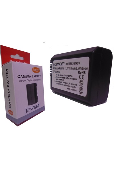 SONY A6000 Batarya, Sony A6500 batarya, A7 Batarya, A7R Batarya, A7S Batarya, Nex-3 Batarya, Nex-5 Batarya, Np-Fw50 Batarya