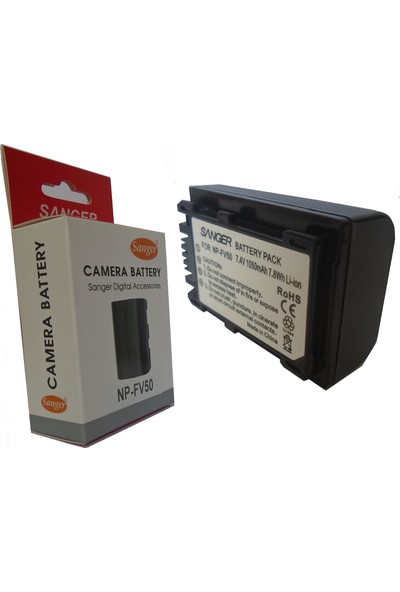 Sanger Np-Fv50 Batarya, Sony Fv50 Kamera Bataryası, Sony Np-Fv50 Kamera bataryası