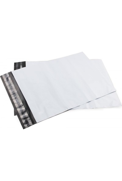 Arabulgelsin Kargo Poşeti Küçük Boy Cepli Beyaz Gri 24*31+5 Cm. (1000 Adet)