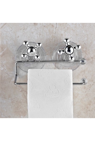 Homedecom Vantuzlu Wc Kağıtlık Krom